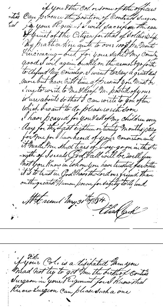 Dr. Clark Letter to his son Elias Clark Page 2 & 3 | Clark Family History
